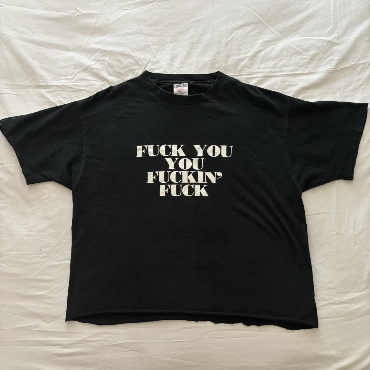 vintage “f*** you you f*****' f***” t-shirt • mens | Depop vintage “f*** you you f*****' f***” t-shirt • mens | Depop