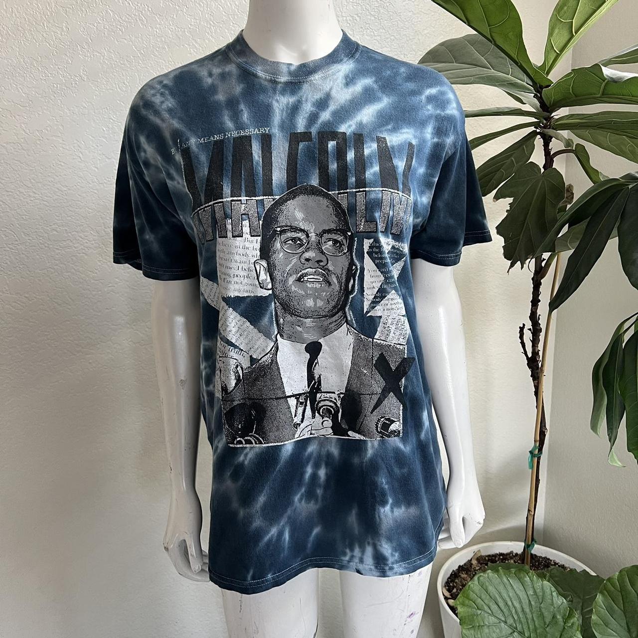 🏽 MALCOM X TIE DYE GRAPHIC TEE •size: Mens M... - Depop