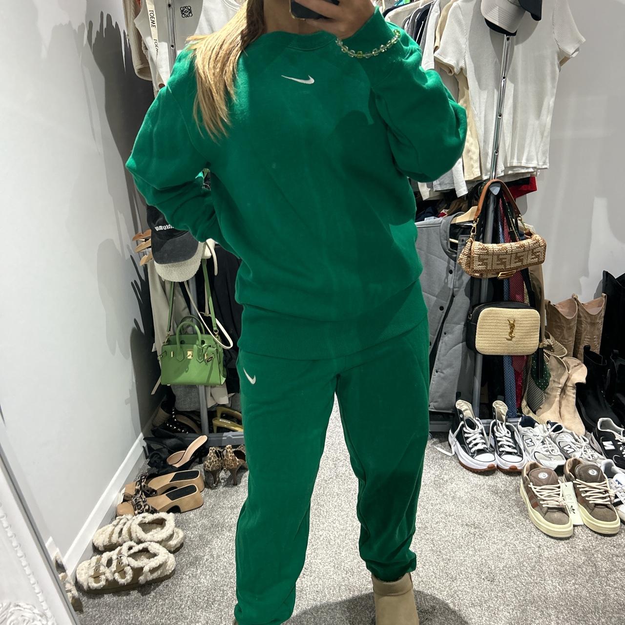 Brand new never worn green Nike tracksuit co ord... - Depop