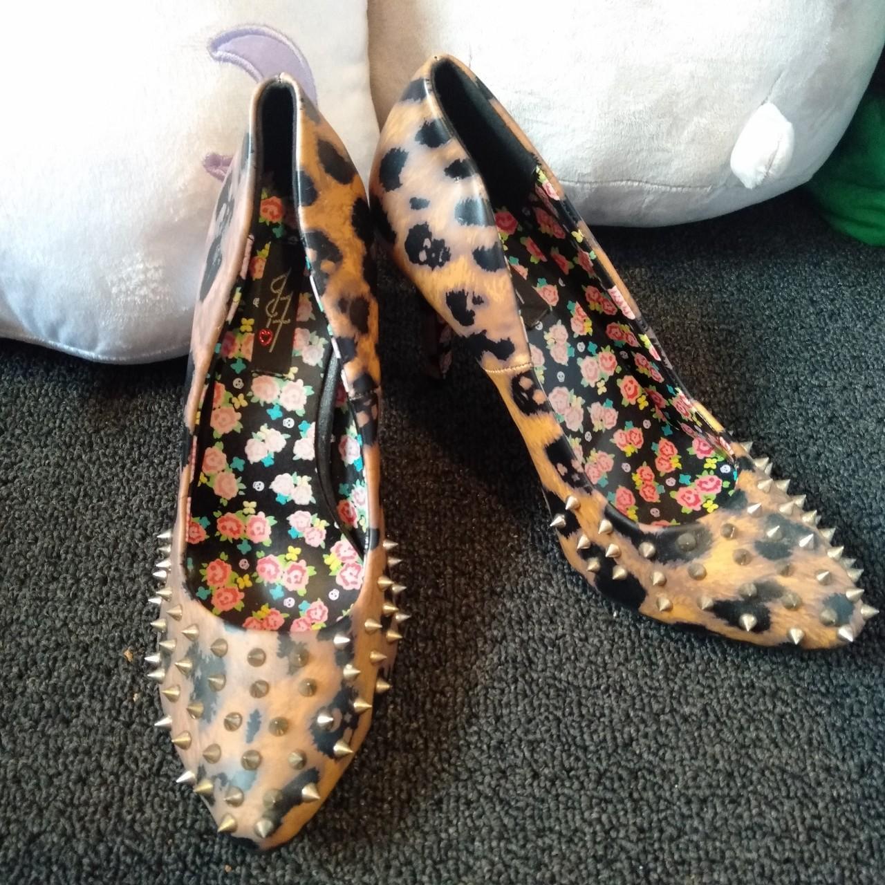 Iron Fist Change Your Spots Spiked Leopard... - Depop
