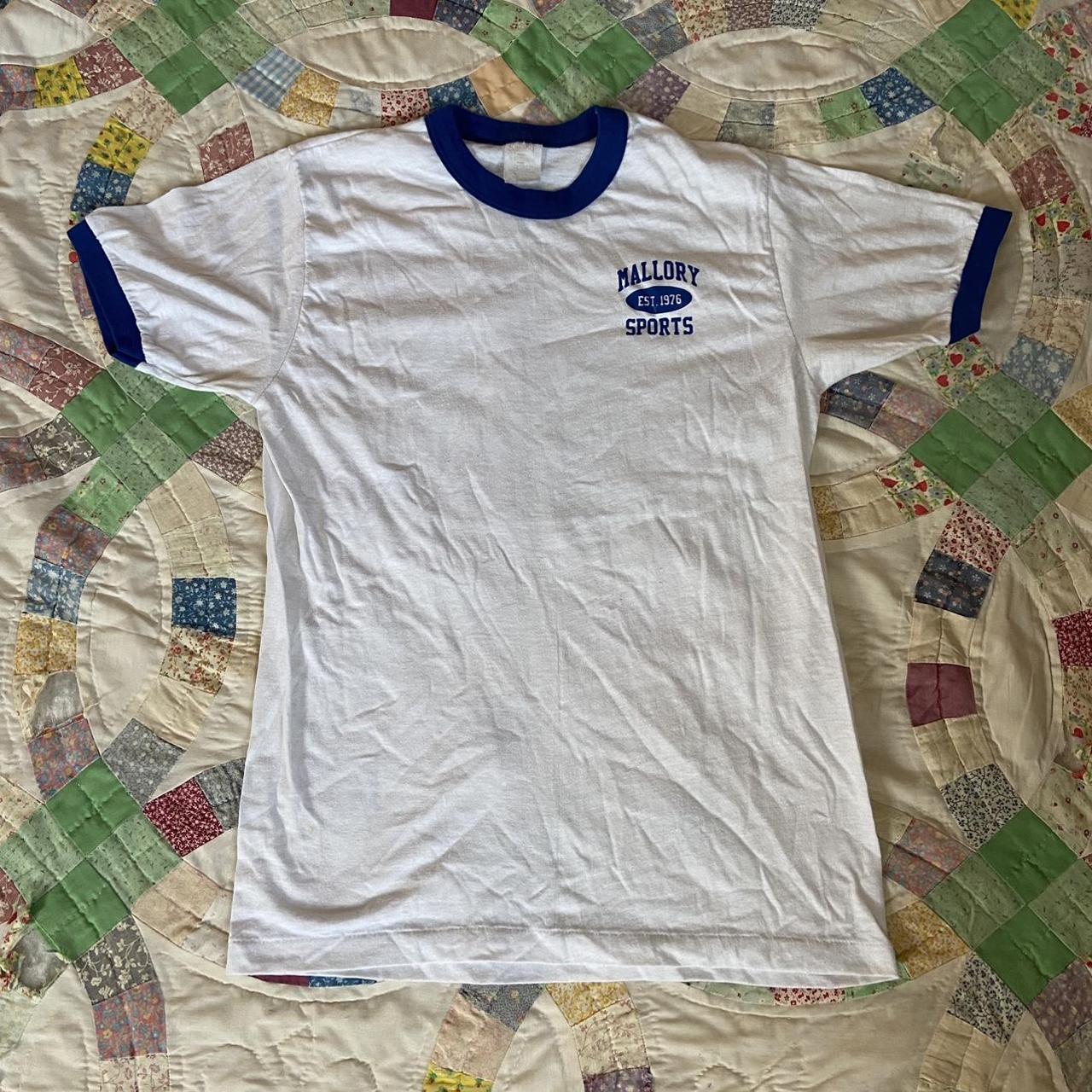 Vintage 1980s Mallory Sports ringer tee Made in USA... - Depop
