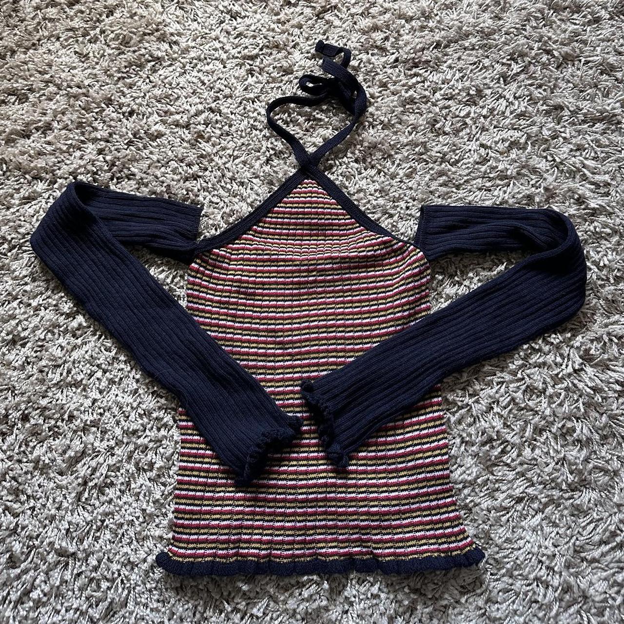 ASOS UK 6 Cute halter neck top with sleeves - Depop