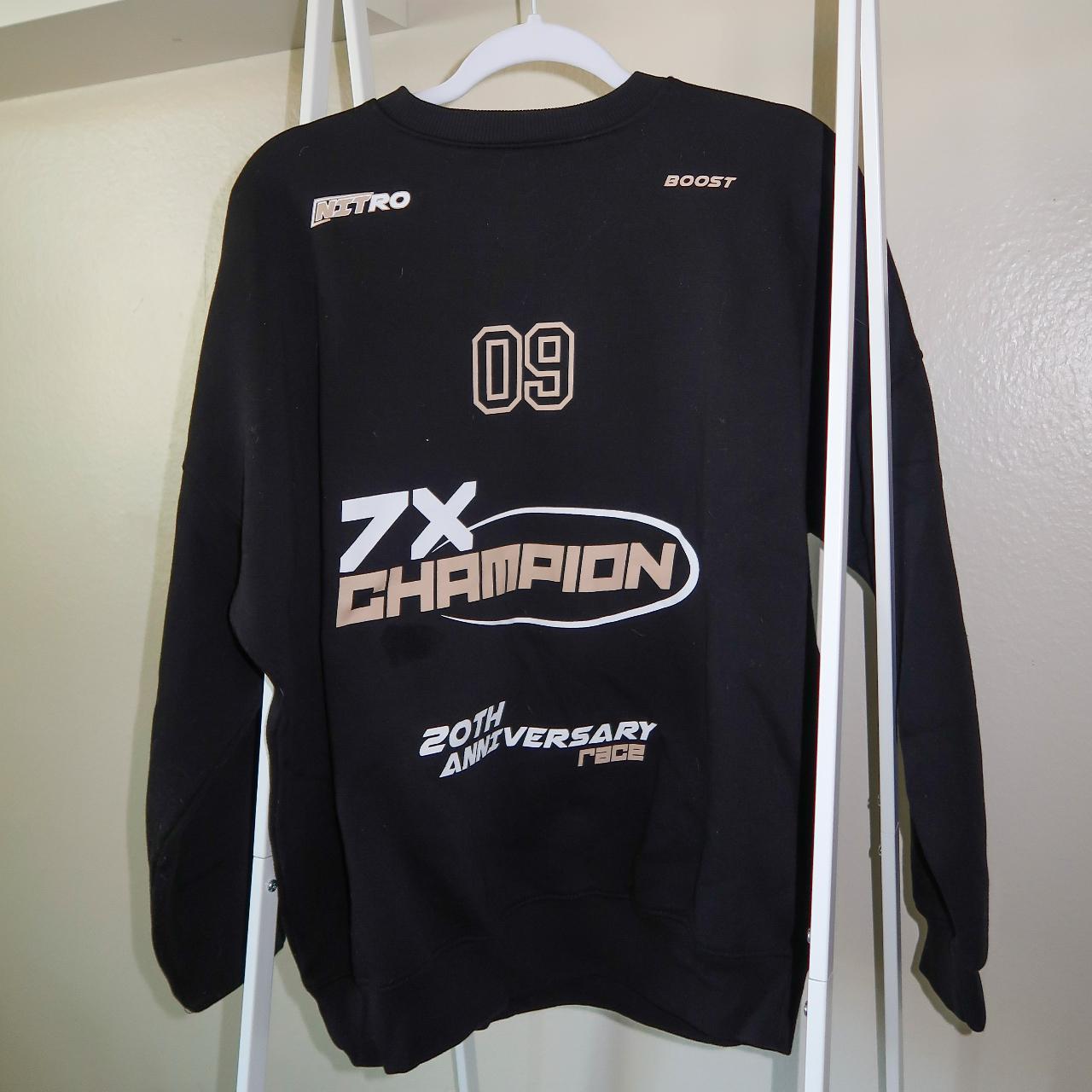 oversized black graphic sweatshirt🖤 -SIZE MEDIUM... | Depop