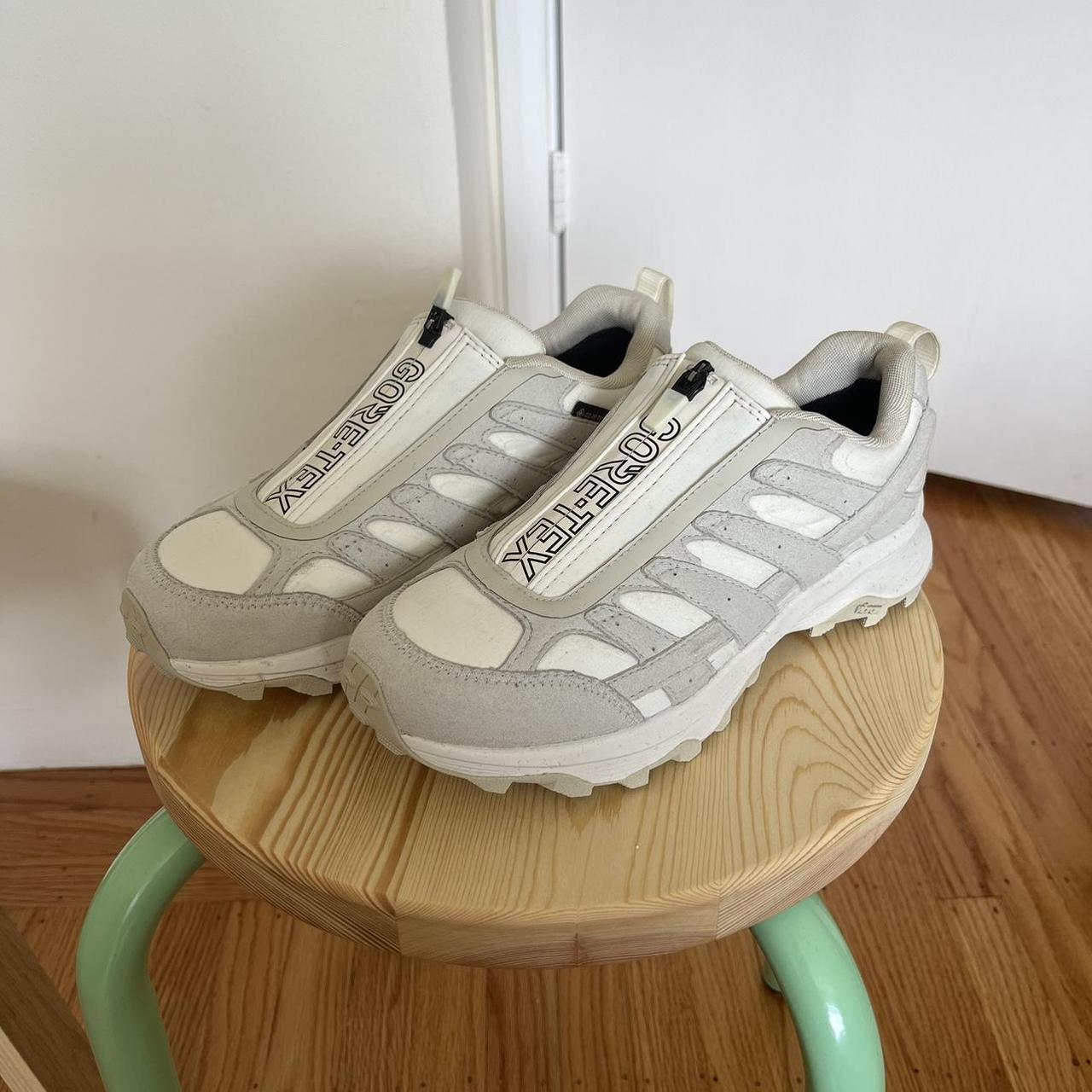 Merrell Gore-Tex off white sneakers in a women’s... - Depop