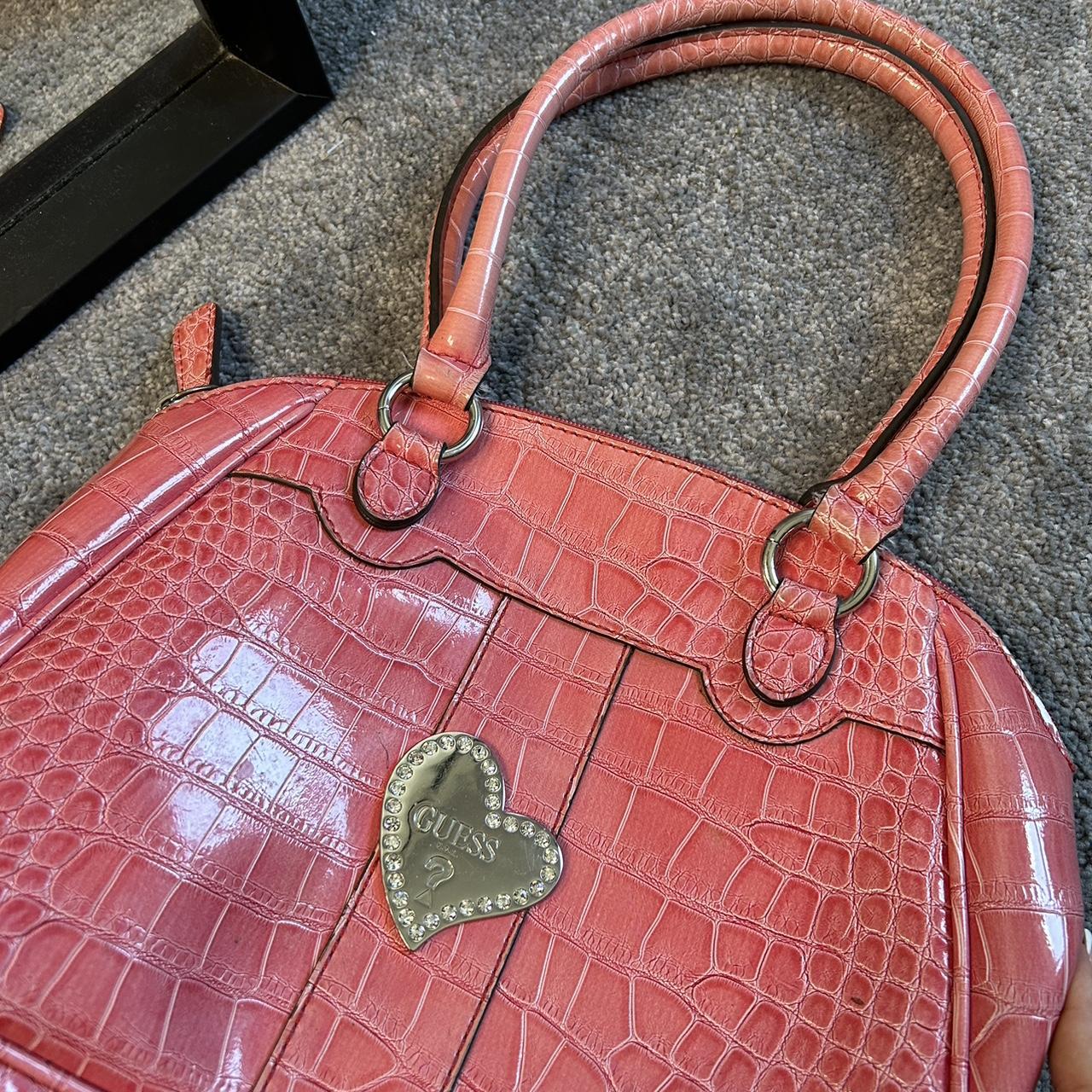 Sugar pink y2k 2000s vintage GUESS handbag, great... - Depop