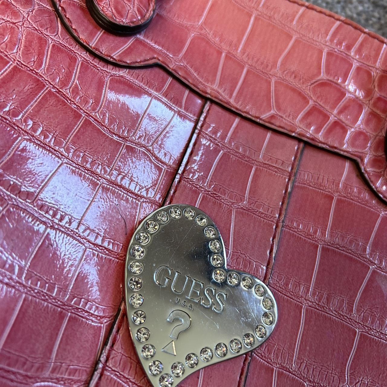 Sugar pink y2k 2000s vintage GUESS handbag, great... - Depop