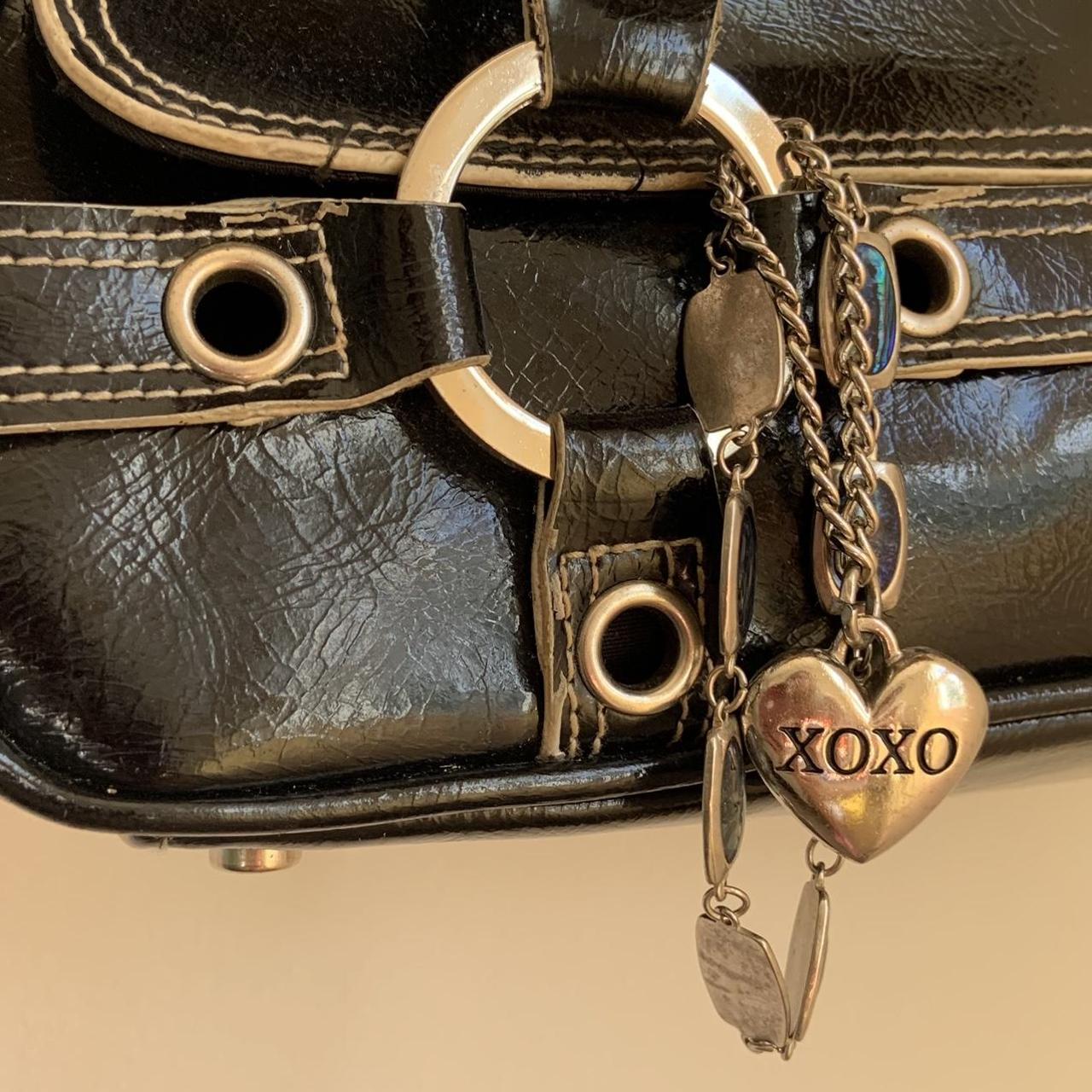 Black shoulder bag. XOXO super cute bag! With little... - Depop