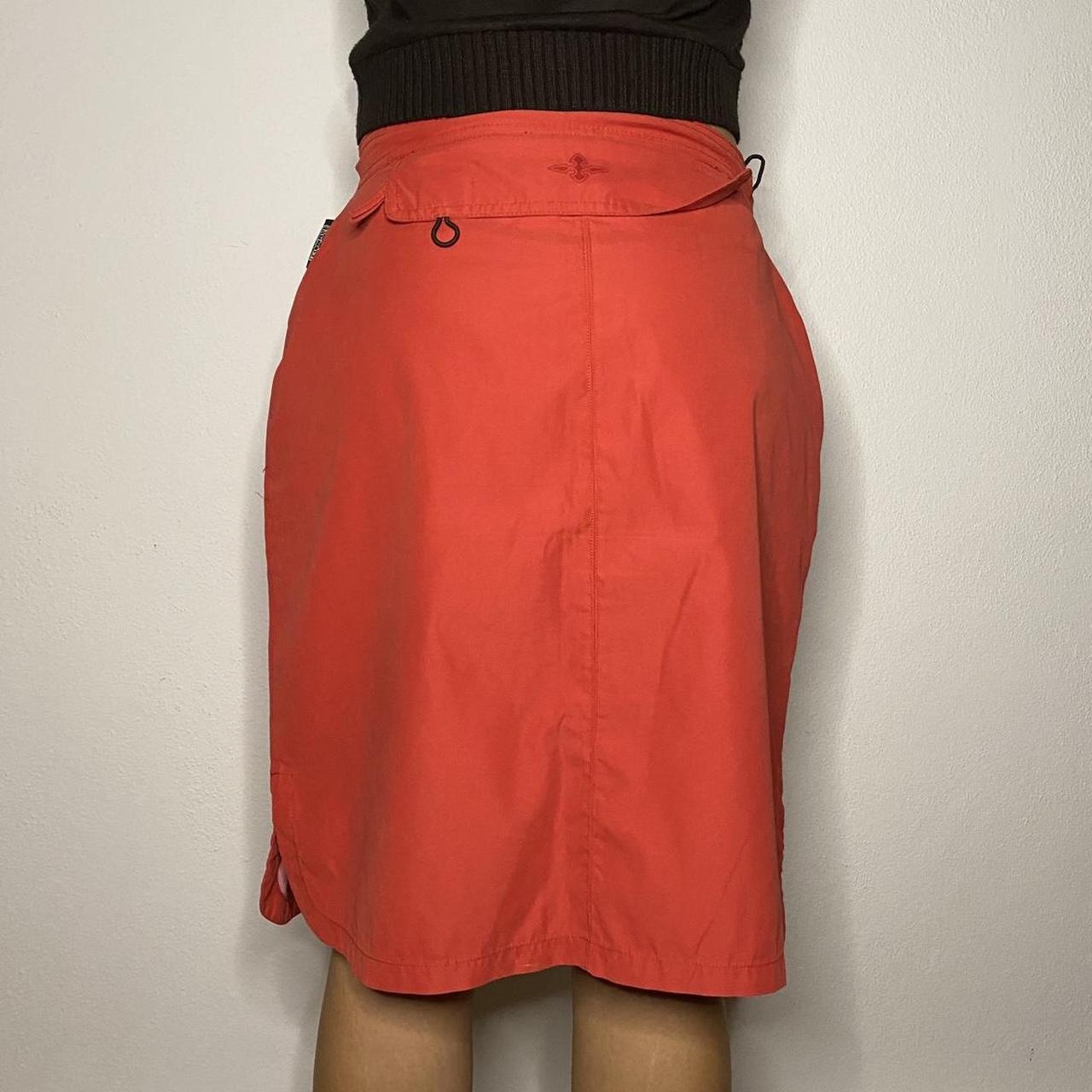 90s Techwear Gorpcore Utility Cargo Red Midi... - Depop