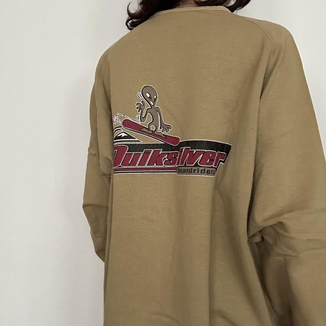 Y2K Vintage Quicksilver Surf Skate Jumper... - Depop