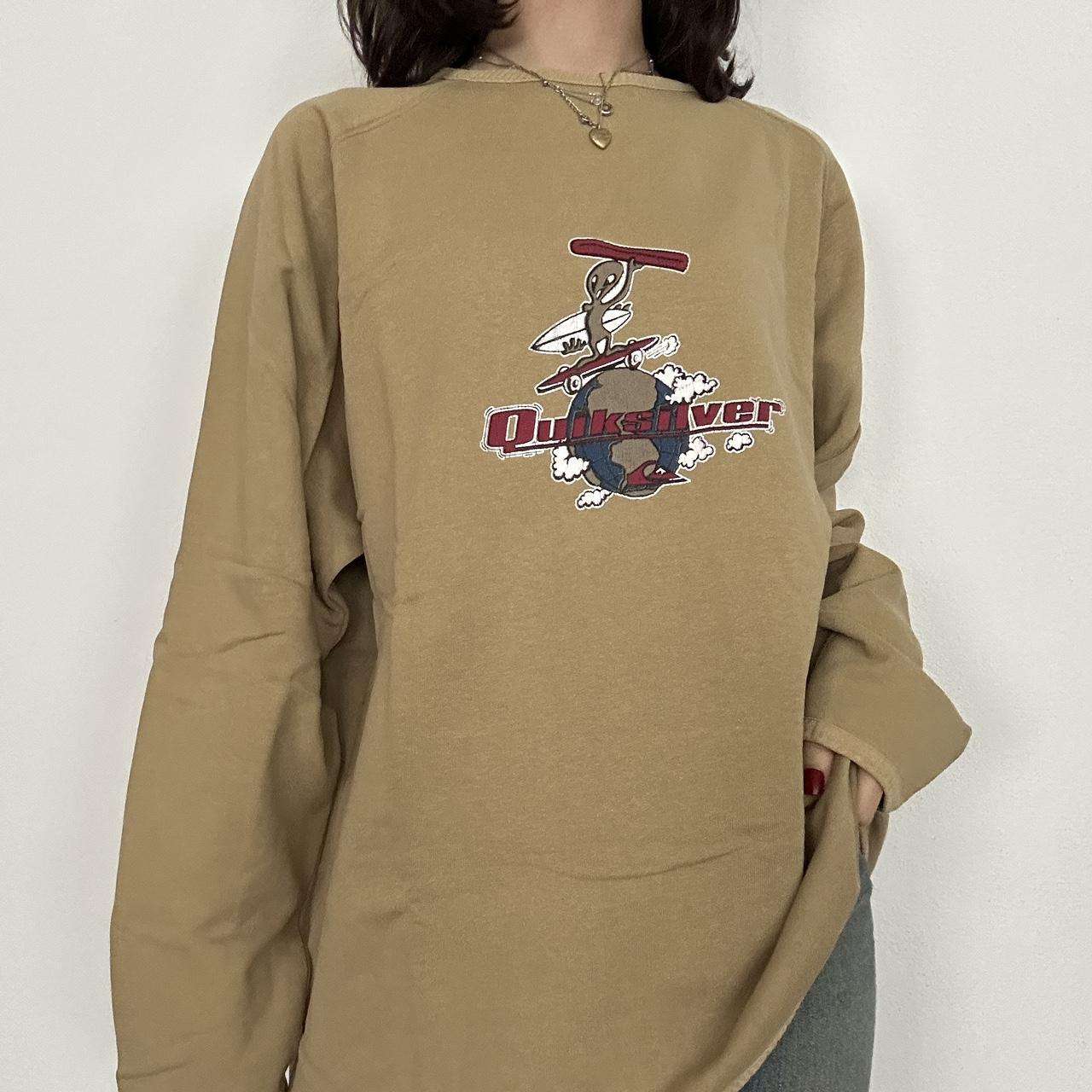 Y2K Vintage Quicksilver Surf Skate Jumper... - Depop