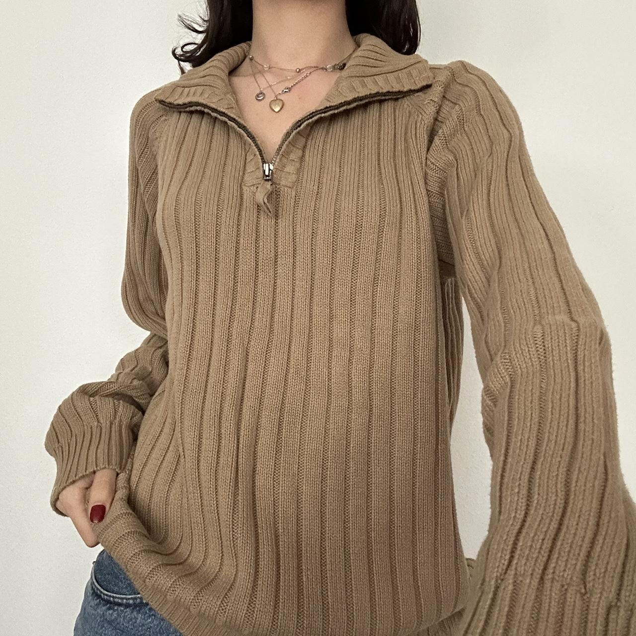 Y2K Vintage Men's Knit Sweater 🧶☕️ Amazing long... - Depop