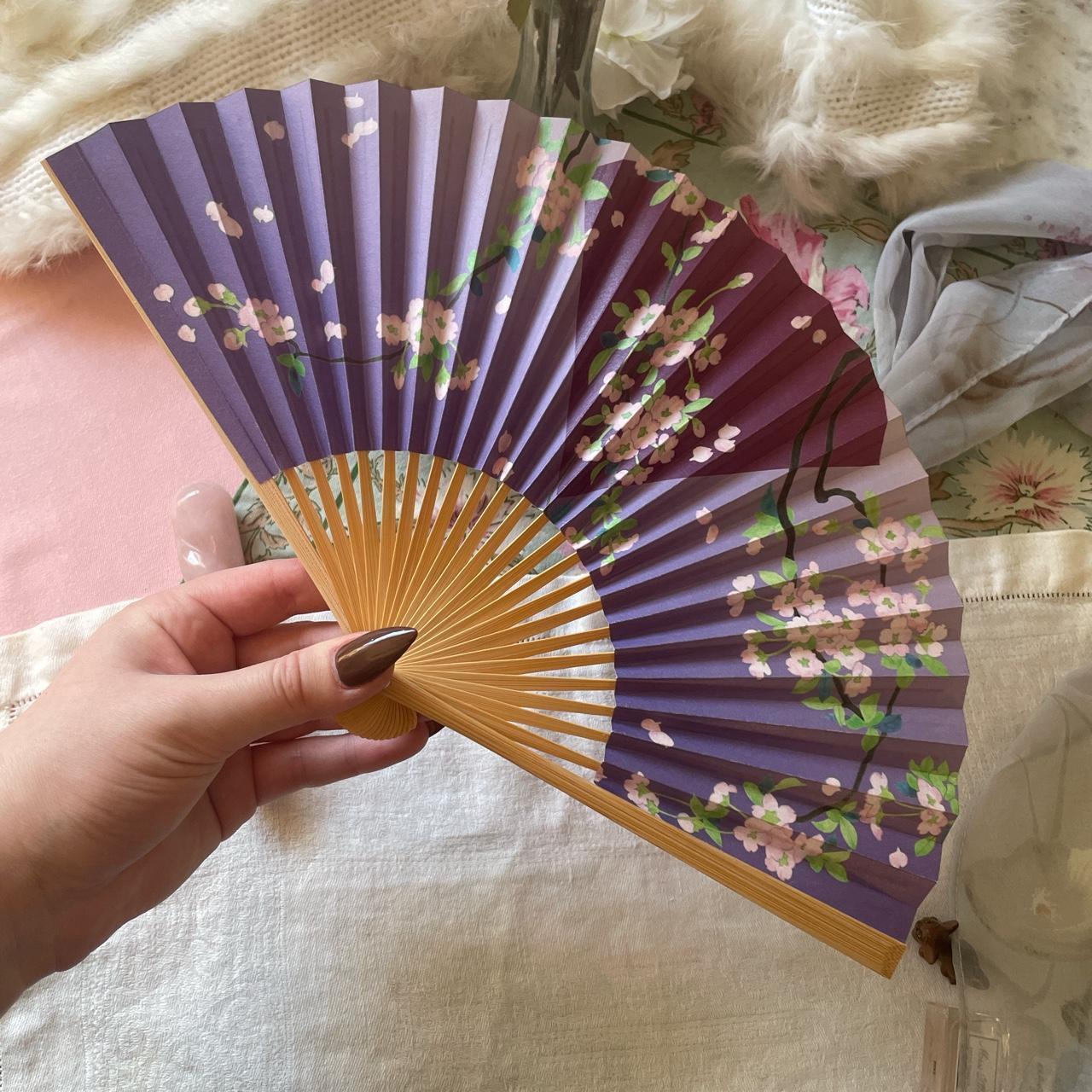 ROCOCO COQUETTE HAND FAN Bought while on a trip to... - Depop
