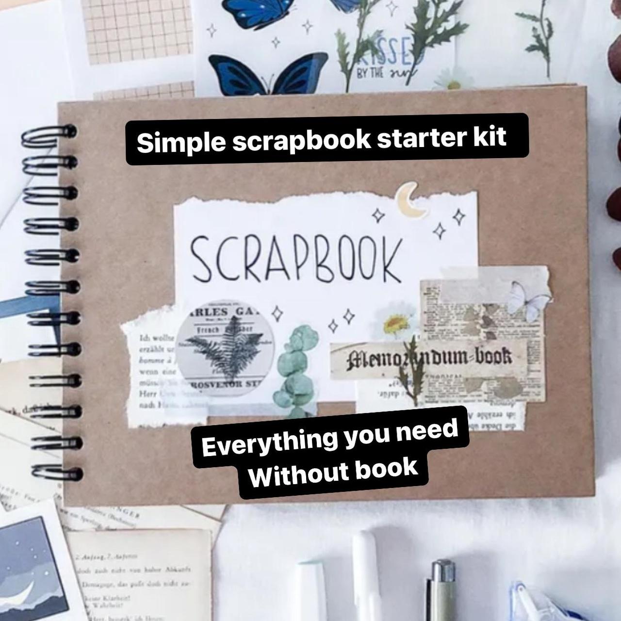 SIMPLE SCRAPBOOK STARTER KIT! Comes with - LARGE... - Depop