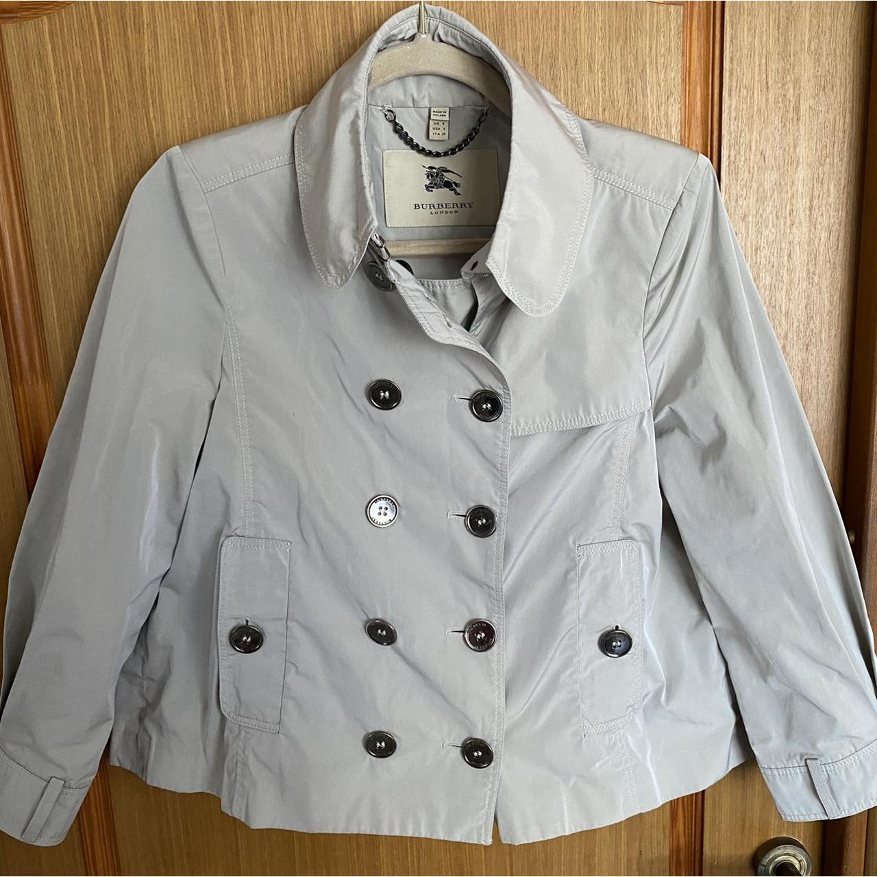 Burberry London Cropped Lightweight Jacket Coat... - Depop