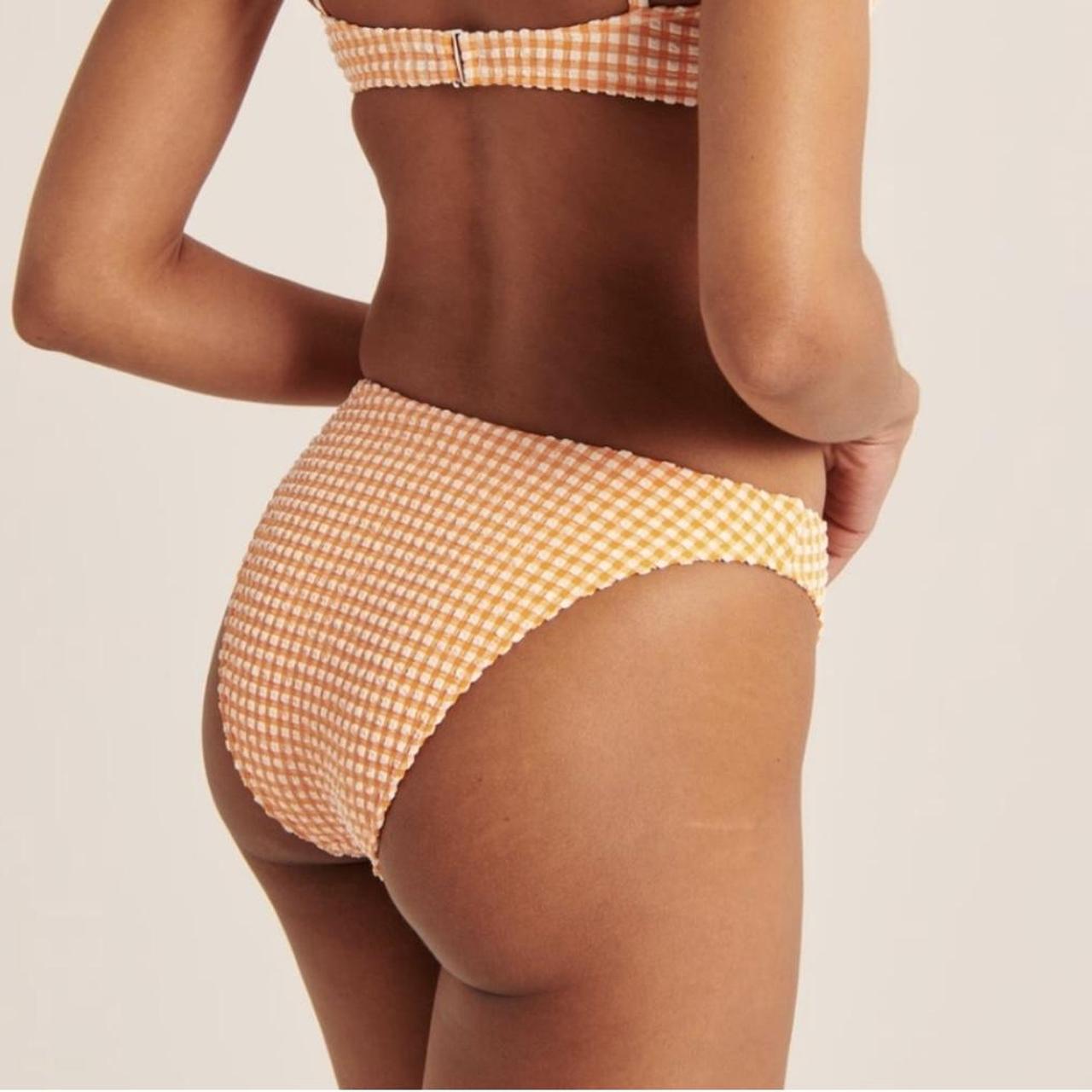 NWT Abercrombie & Fitch Seersucker Gingham Swim... - Depop