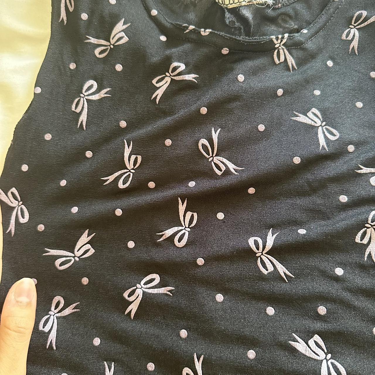 Perfect cute vintage bow pattern mod dress w... - Depop