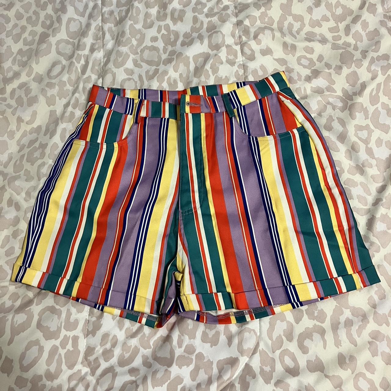 Adorable High Waisted Striped Shorts I Love These Depop