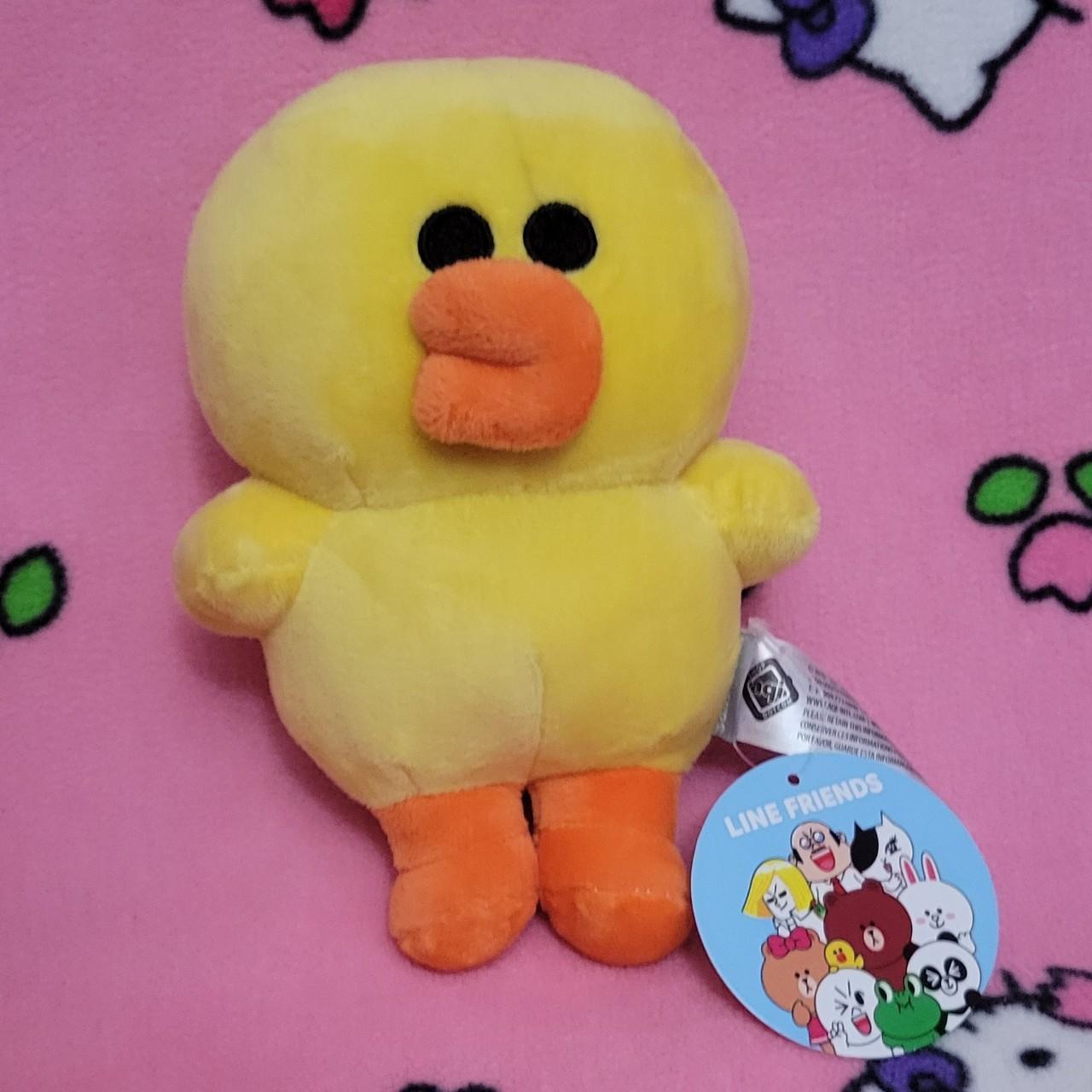 Line friends duck plush. Has a faint mark on its... - Depop