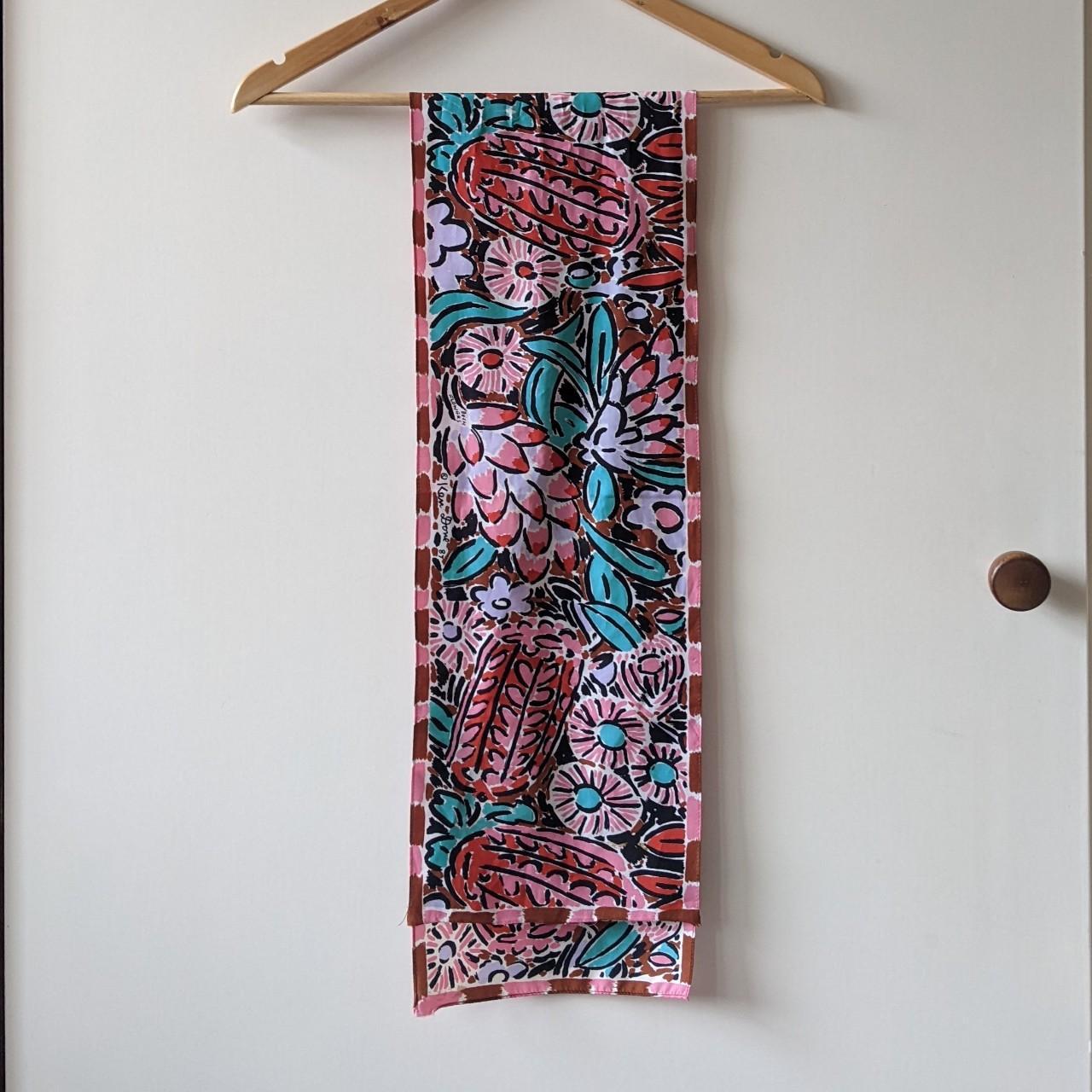 Ken Done Bush Flowers 1987 scarf / neckerchief... - Depop