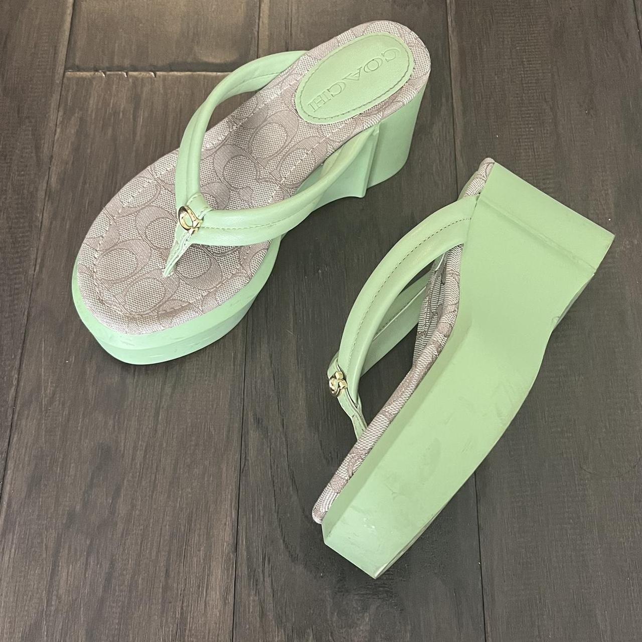 Size 5 35 5 Coach Franki Platform Flip Flops In Depop