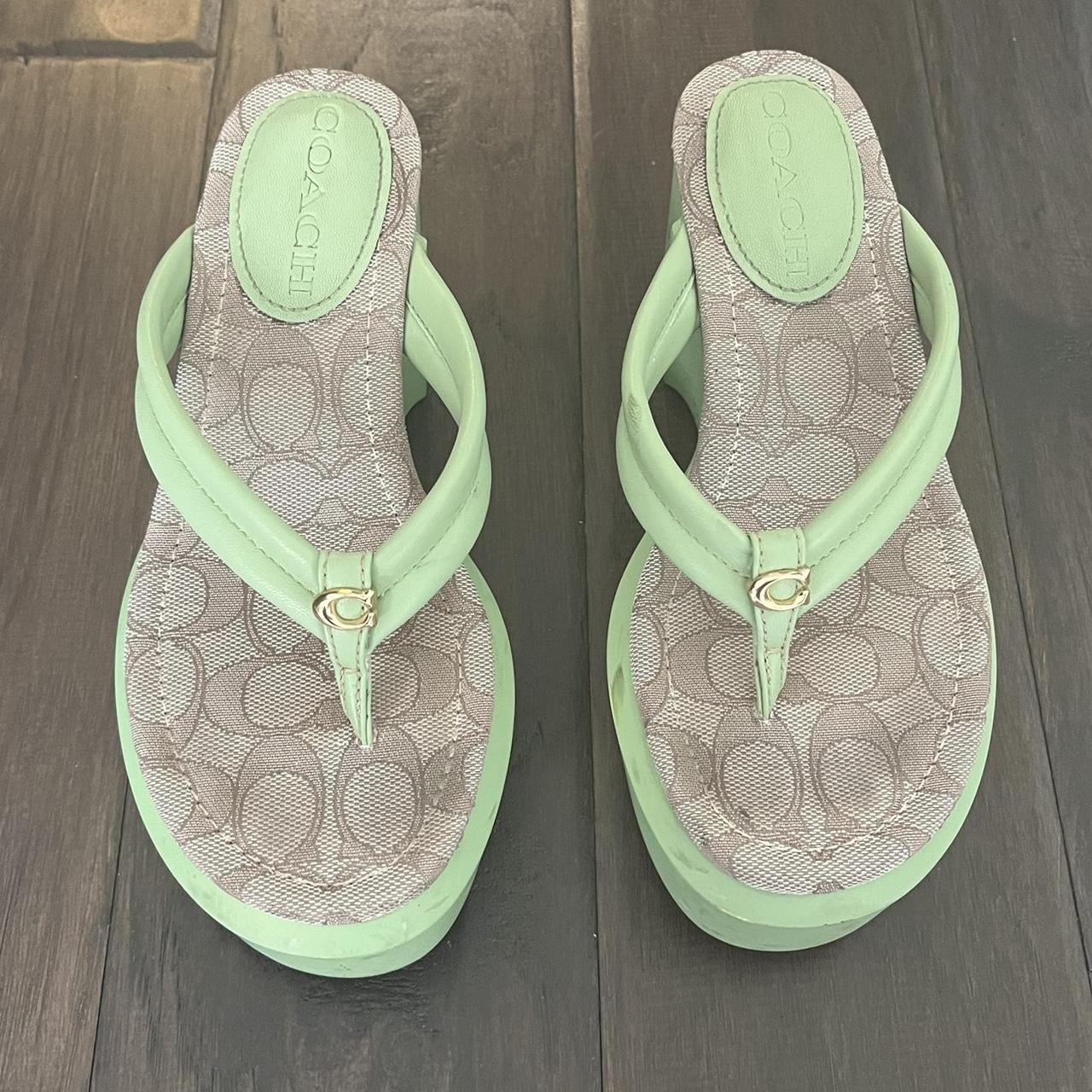 Size 5 35 5 Coach Franki Platform Flip Flops In Depop