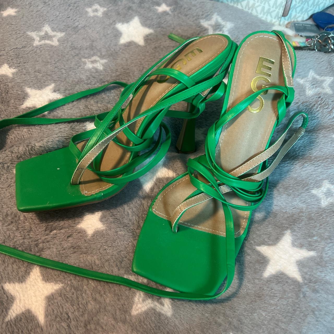 Ego green sandals Size 5 Never worn - Depop