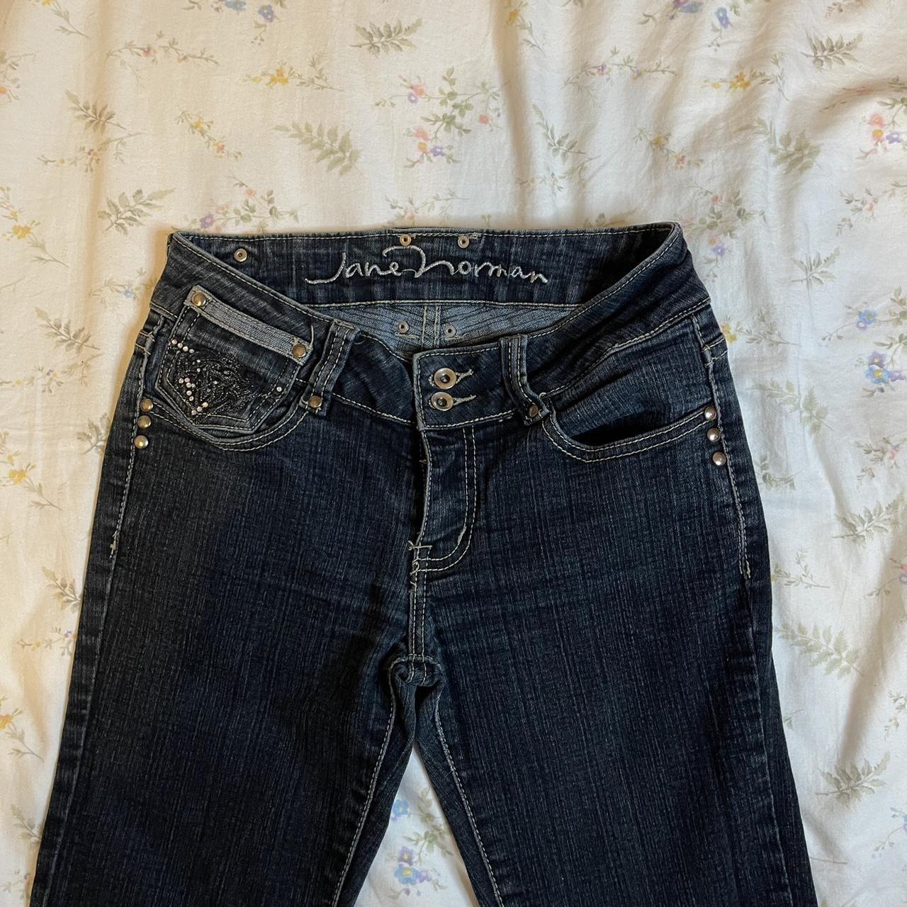 Gorgeous Jane Norman dark wash flared jeans Size:... - Depop