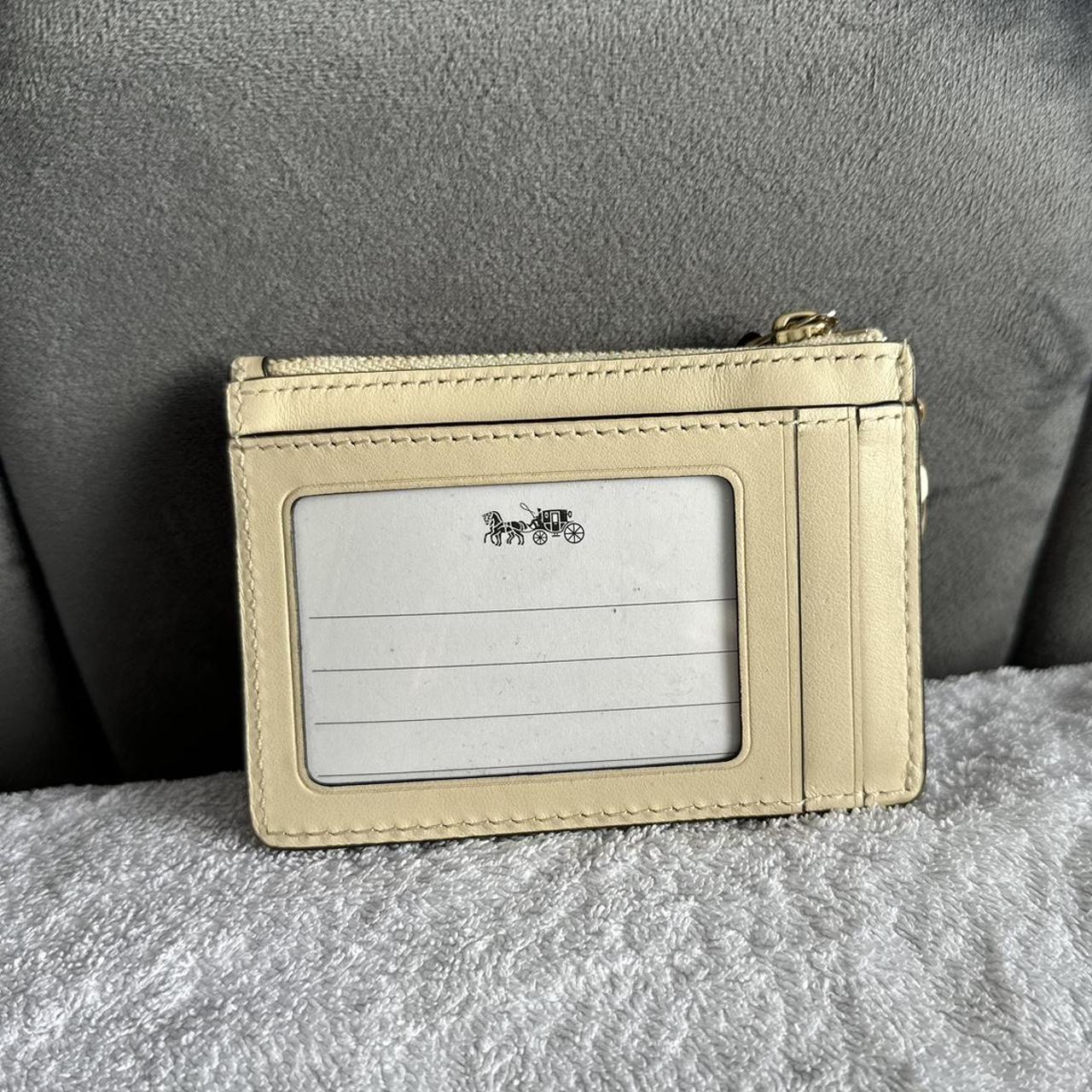 Coach X Selena Gomez Cream Card Wallet... - Depop