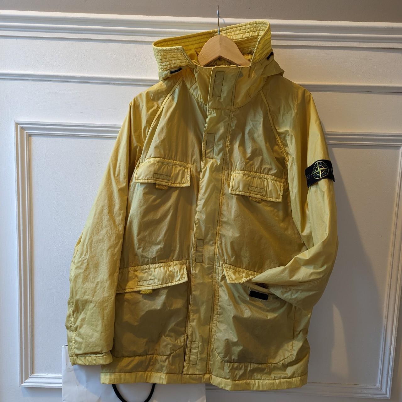 Stone Island Men's Yellow Jacket | Depop