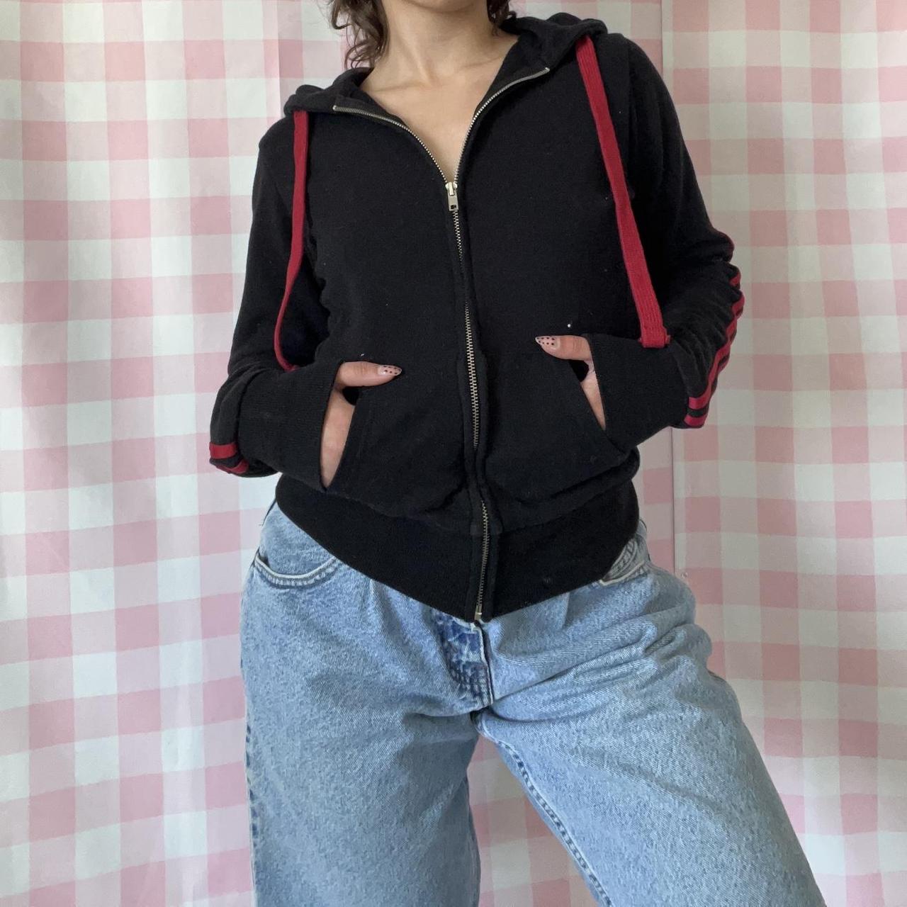 Reflex Active Women's Red and Black Jacket | Depop