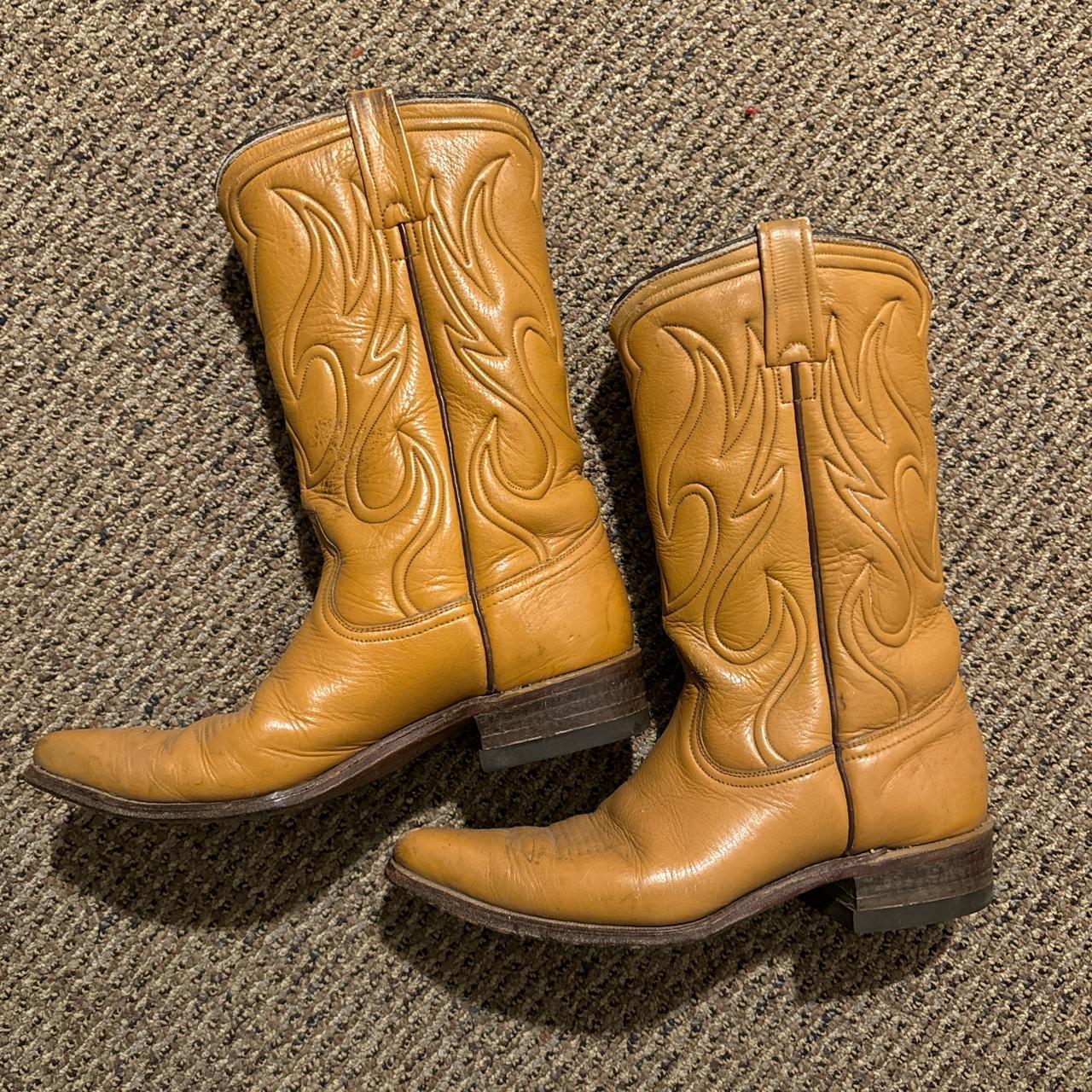 Vintage 1950's Acme Cowboy Boots - These mid calf... - Depop