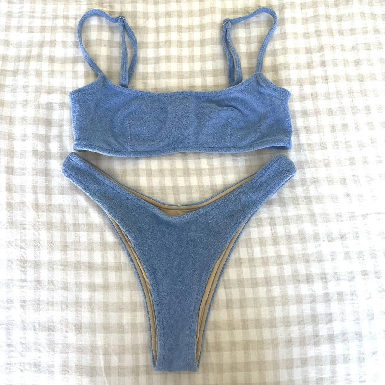 Zulu and Zephyr terry swim set, size 6 top and size... - Depop