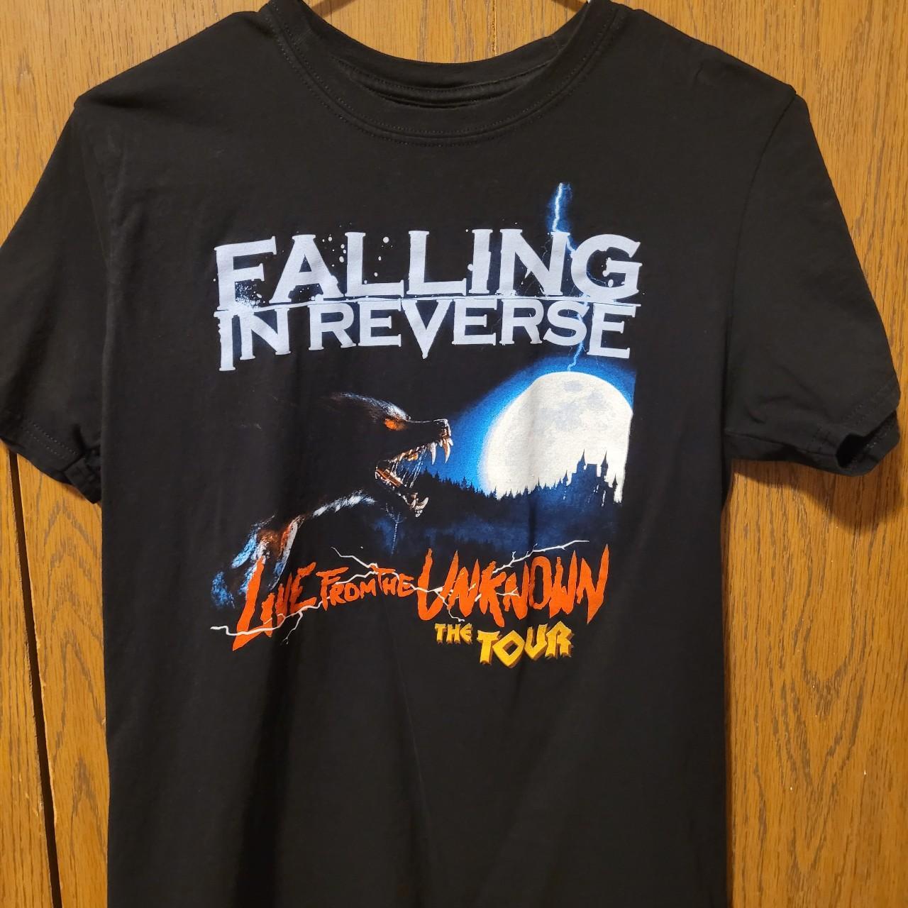 Medium falling in reverse tour shirt. Only worn a... - Depop