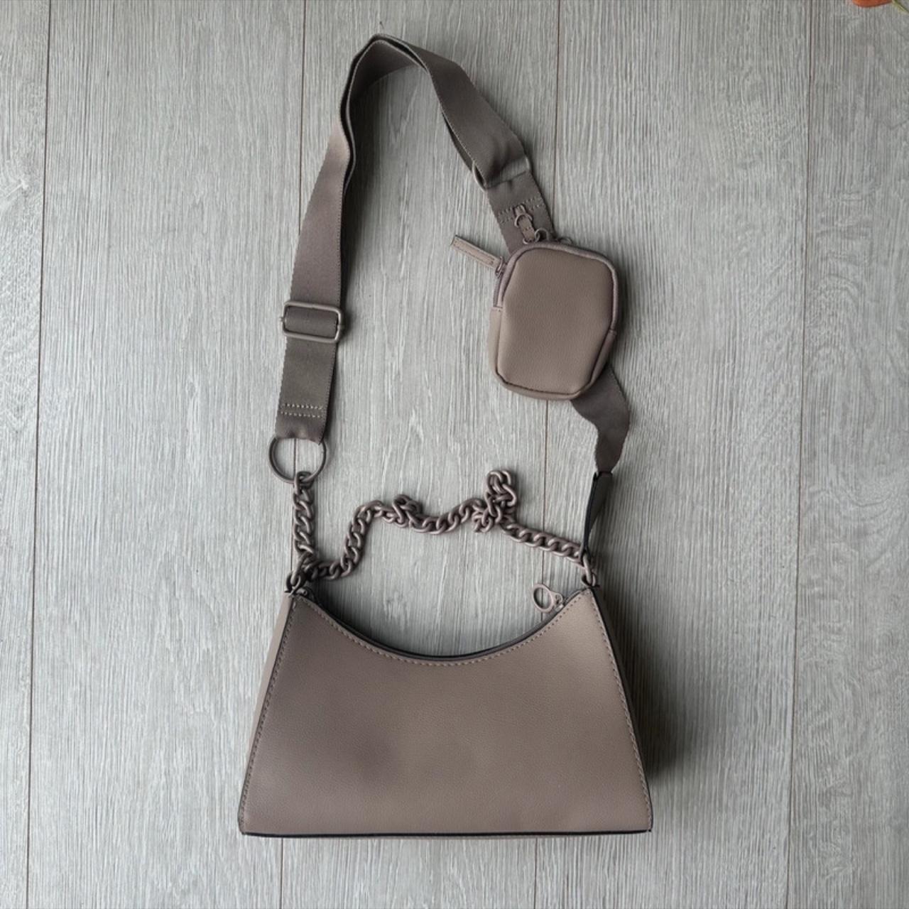 Primark cargo pocket cross body shoulder bag. Grey,... - Depop