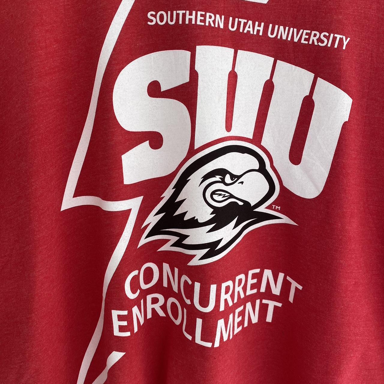 Red 🍓 oversized Southern UTAH university SUU.... - Depop