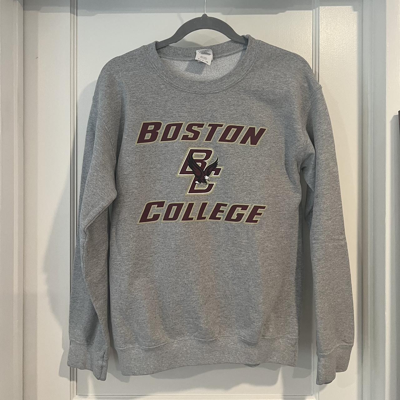 Boston College Crewneck Sweatshirt Unisex gray BC... - Depop
