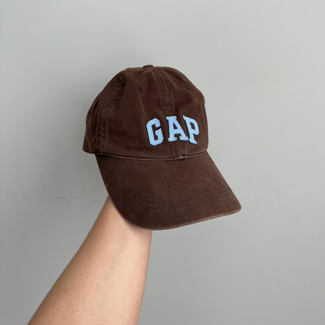 Gap Women's Brown and Blue Hat | Depop