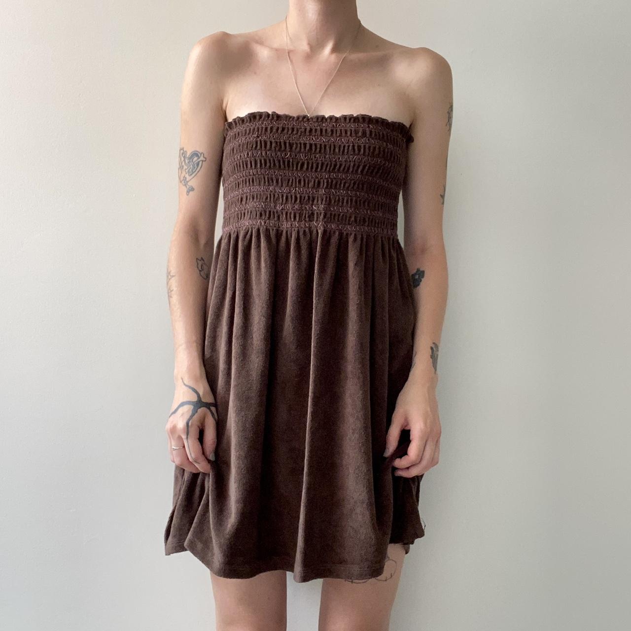 Raviya Women's Brown Dress | Depop