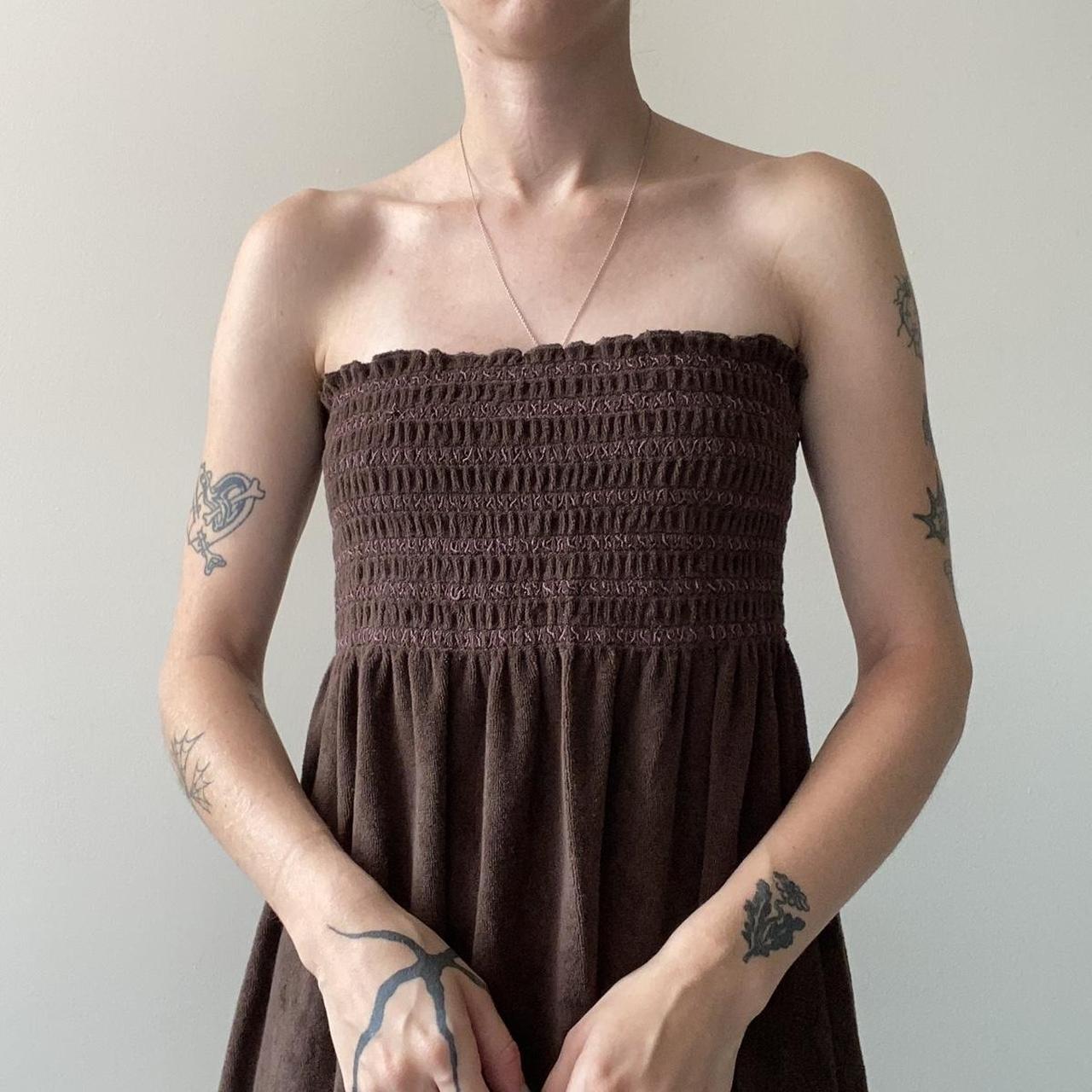 Raviya Women's Brown Dress | Depop