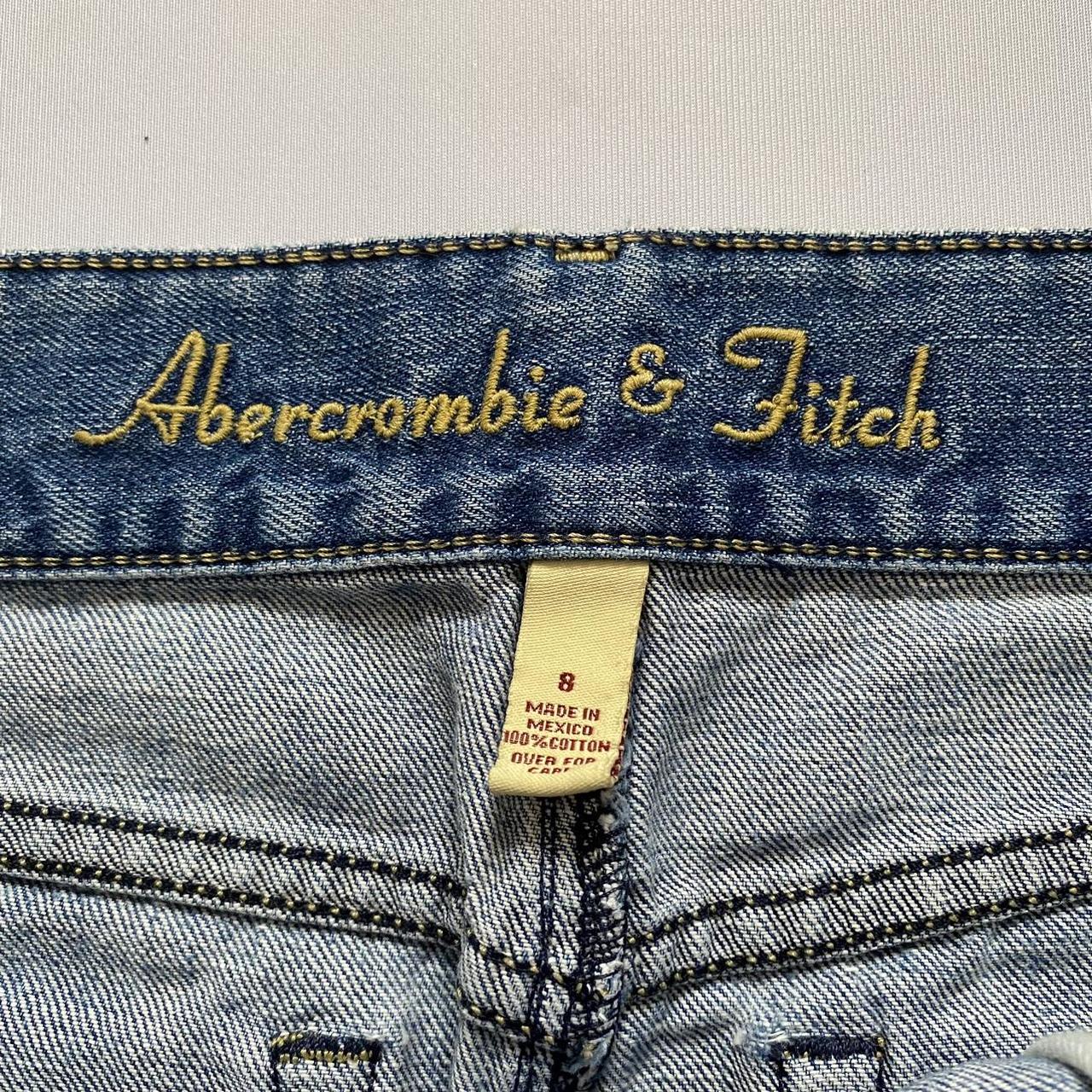 Y2K Abercrombie & Fitch denim mini skirt | tag size... - Depop