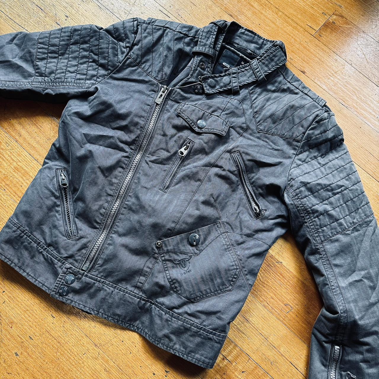 2000’s Vintage Rare G-Star Jacket with A-Symmetrical... - Depop