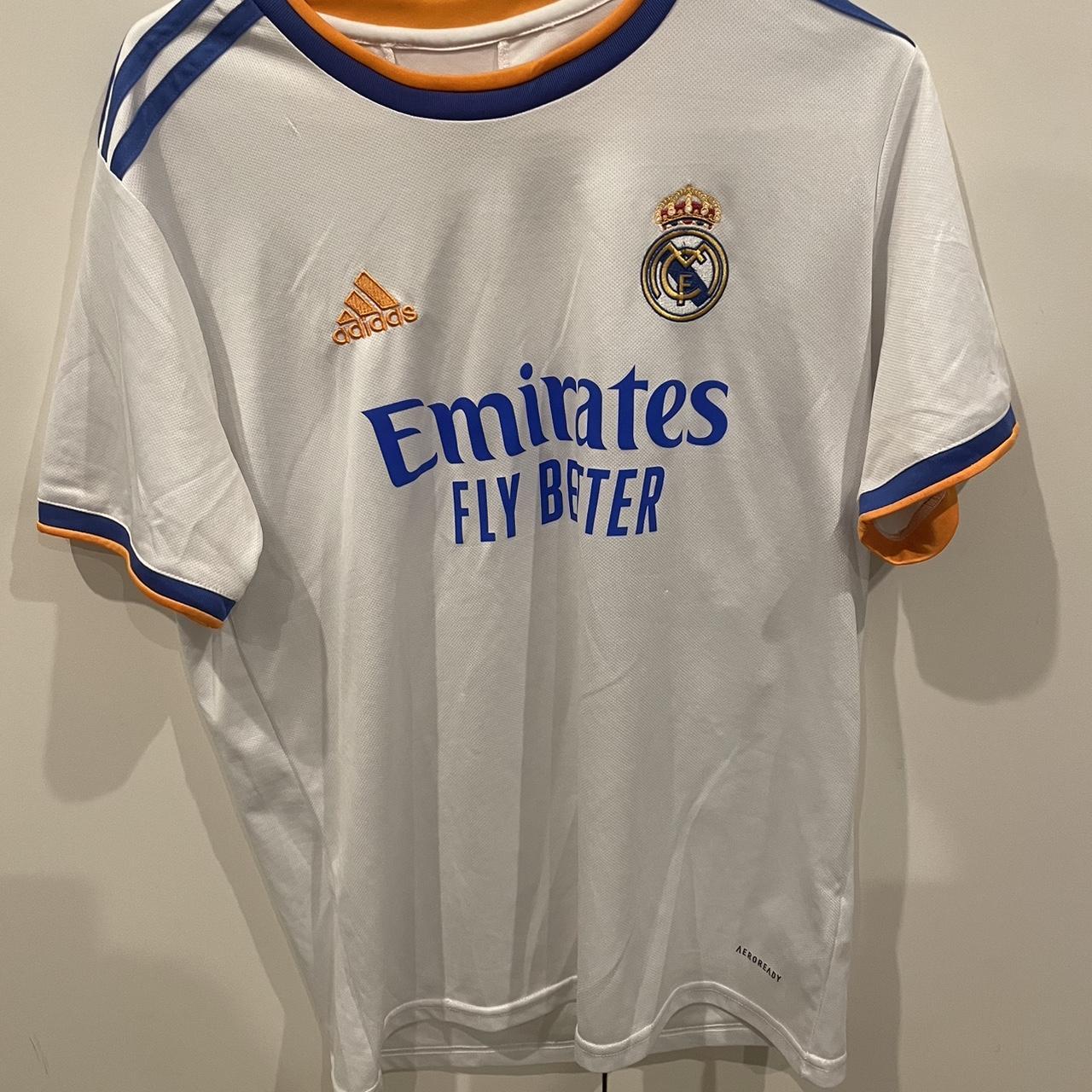 Real Madrid 21/22 Home Kit Size Medium Barely Worn... - Depop