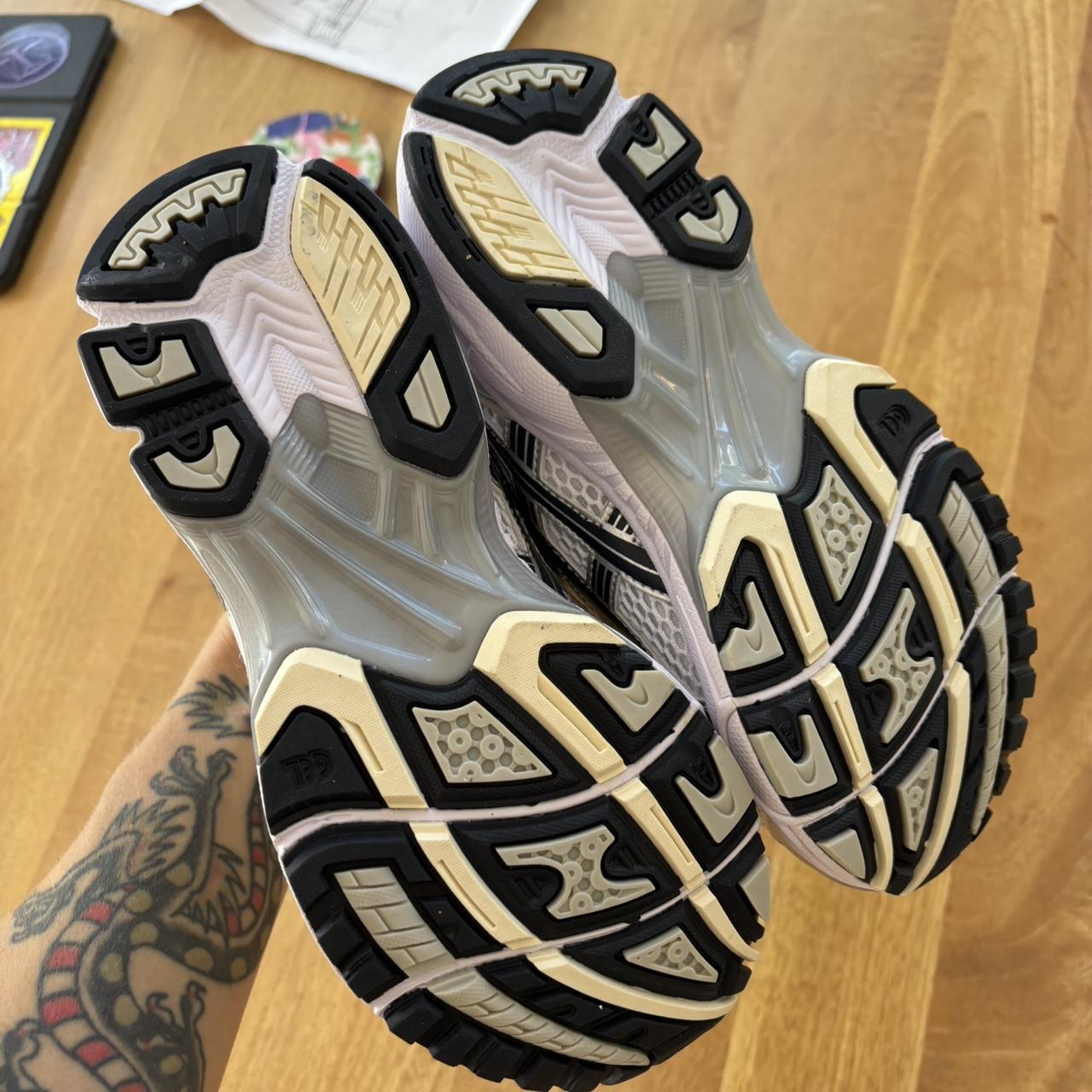 ASICS Gel Kayano 16 trainers in white and blue... | Depop