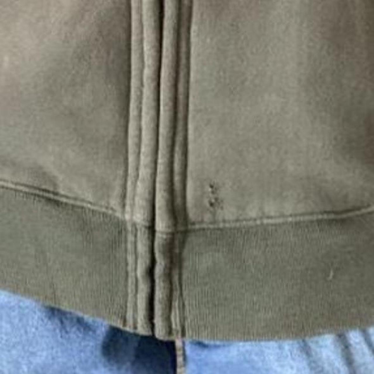 Green zip up jacket. No hood and high neck that can... - Depop