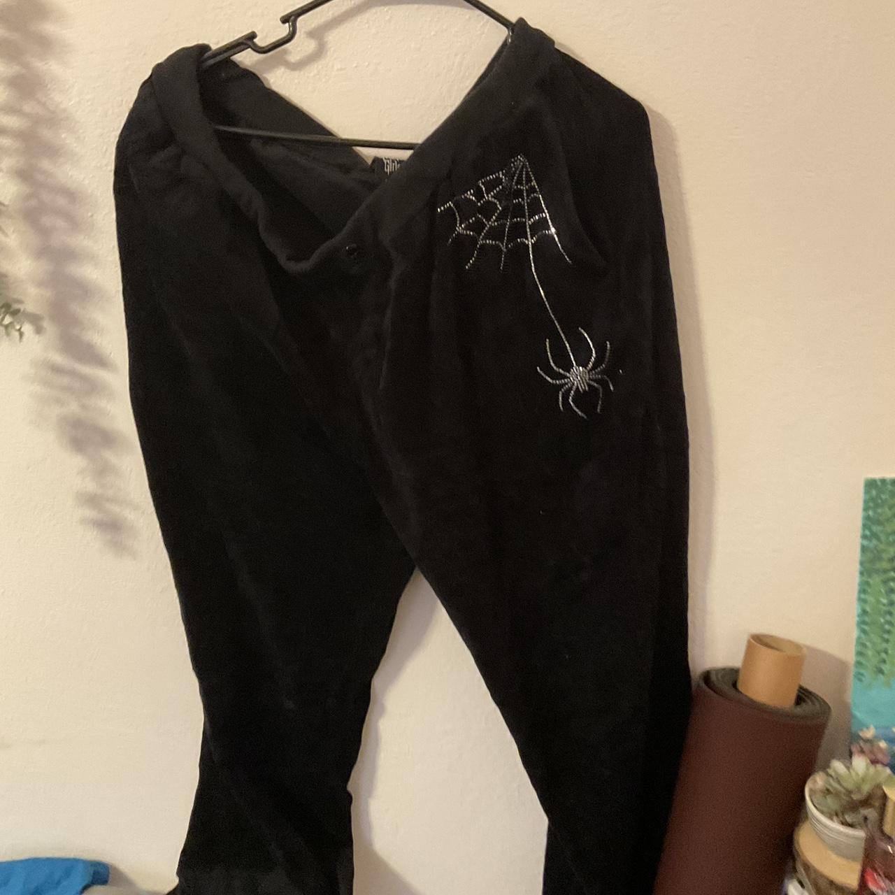 Dolls Kill Women's Black Joggers-tracksuits | Depop