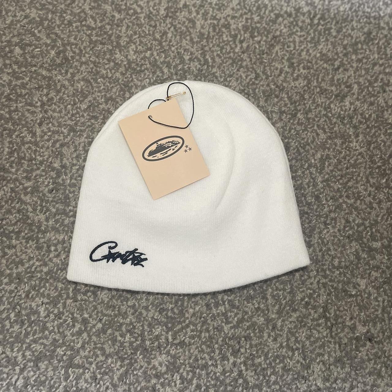 Corteiz Beanie White With Black Embroidered Depop