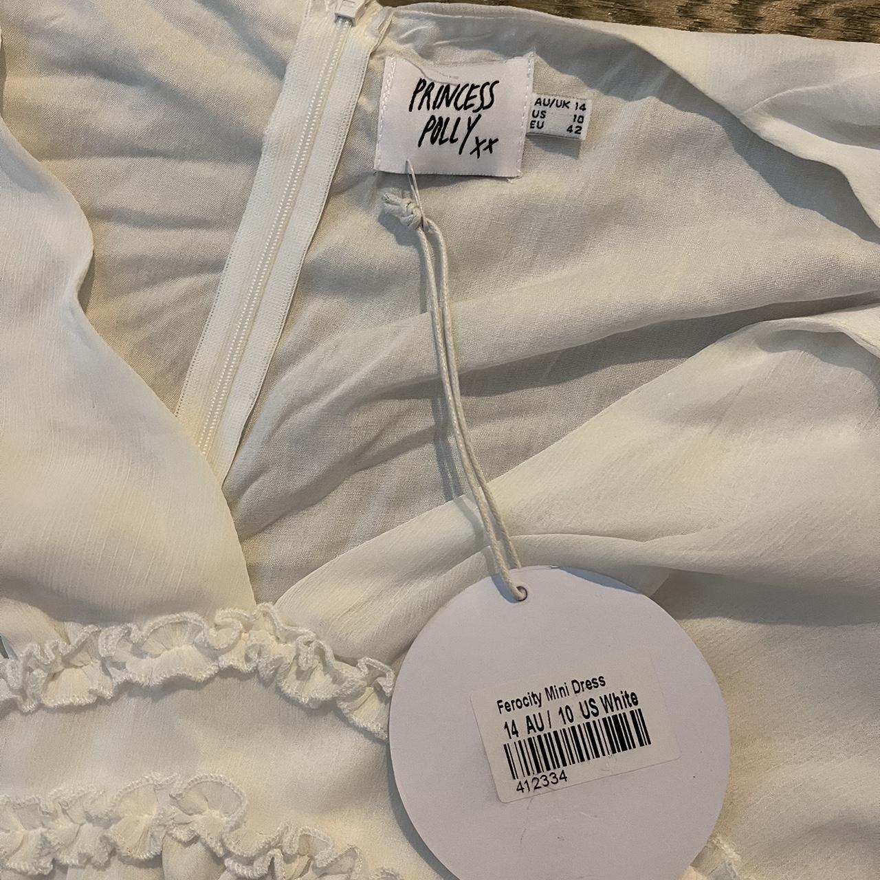 Princess Polly Women's White Dress | Depop