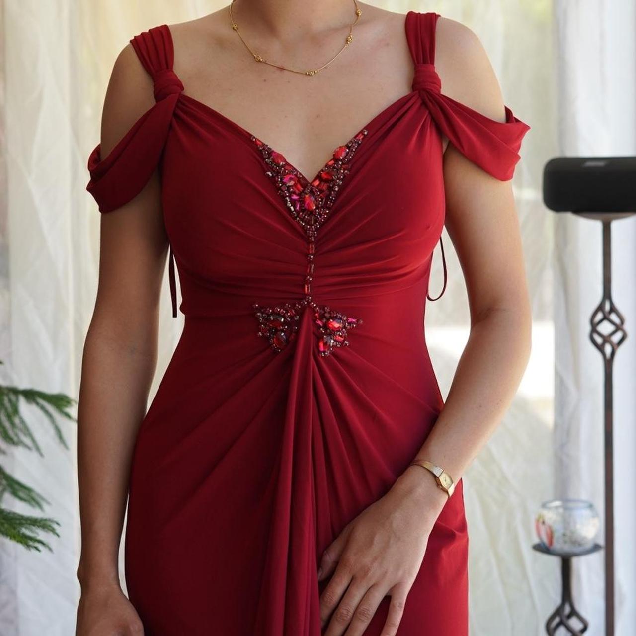 Vintage Cache prom dress. Has beautiful gem... | Depop