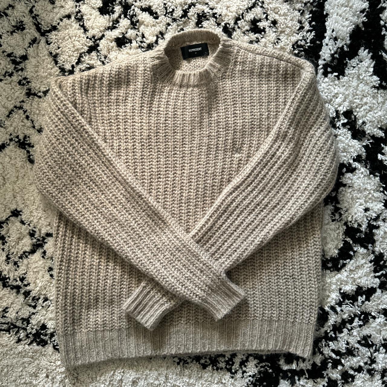 Represent Heavy Knitted Sweater Size: Medium 👕... - Depop