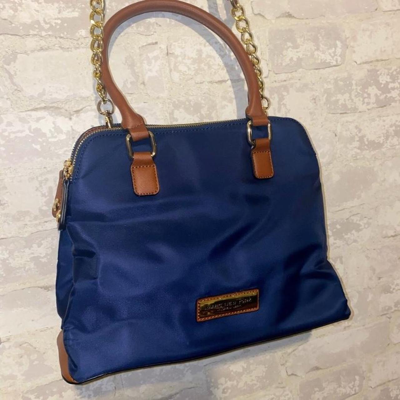 Marc New York Women's Blue and Brown Bag | Depop